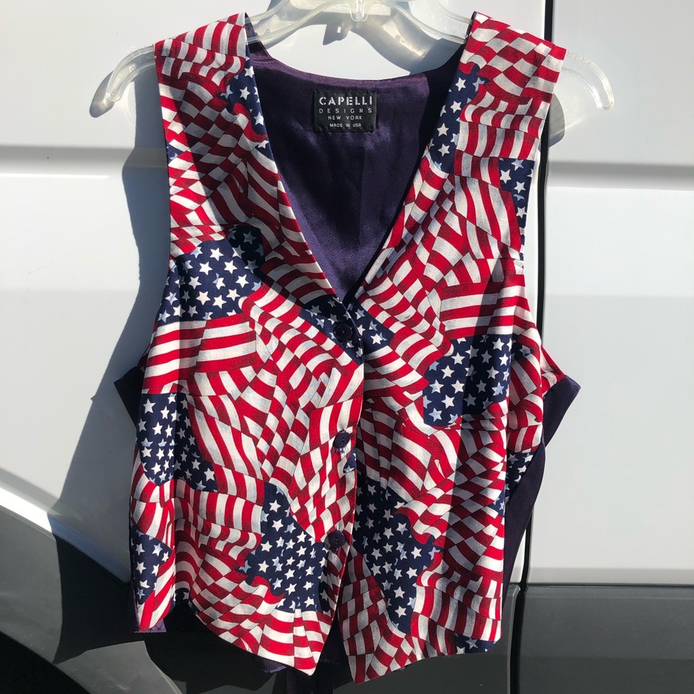 American Flag Vest - Gem